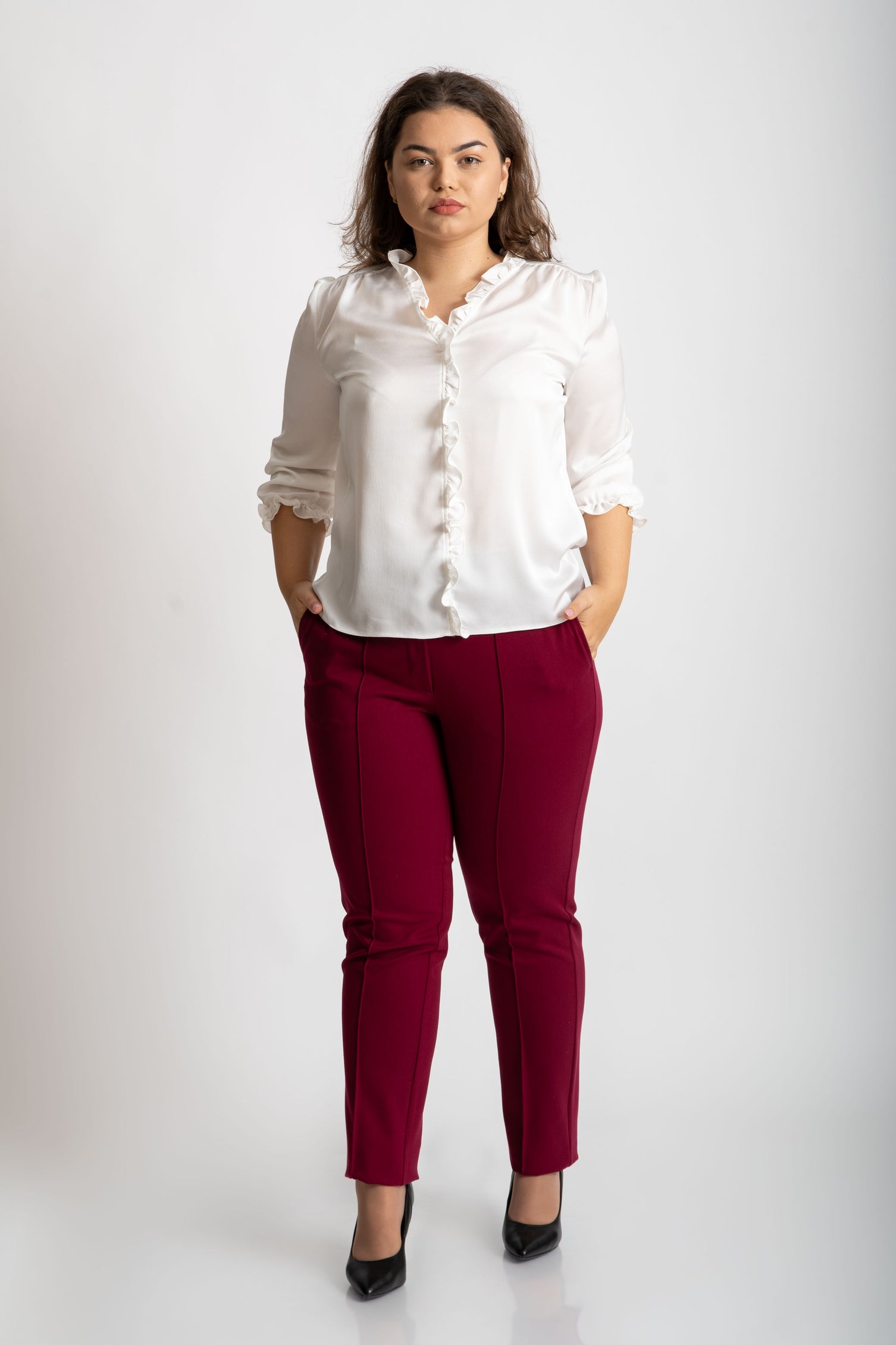 Bluza office, alba – lizzetstore